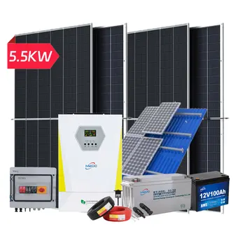 Single Phase Off Grid Inverter With 550w Solar Panels Kit 5.5kw Build ...