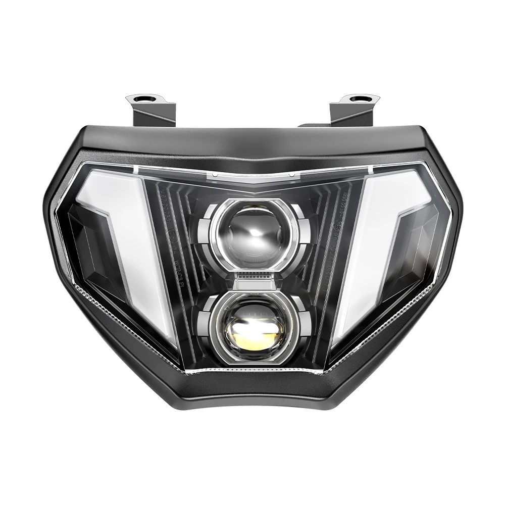 Emark LED Headlight for Yamaha MT07 MT09 FZ09 Head Light Headlamp White ...