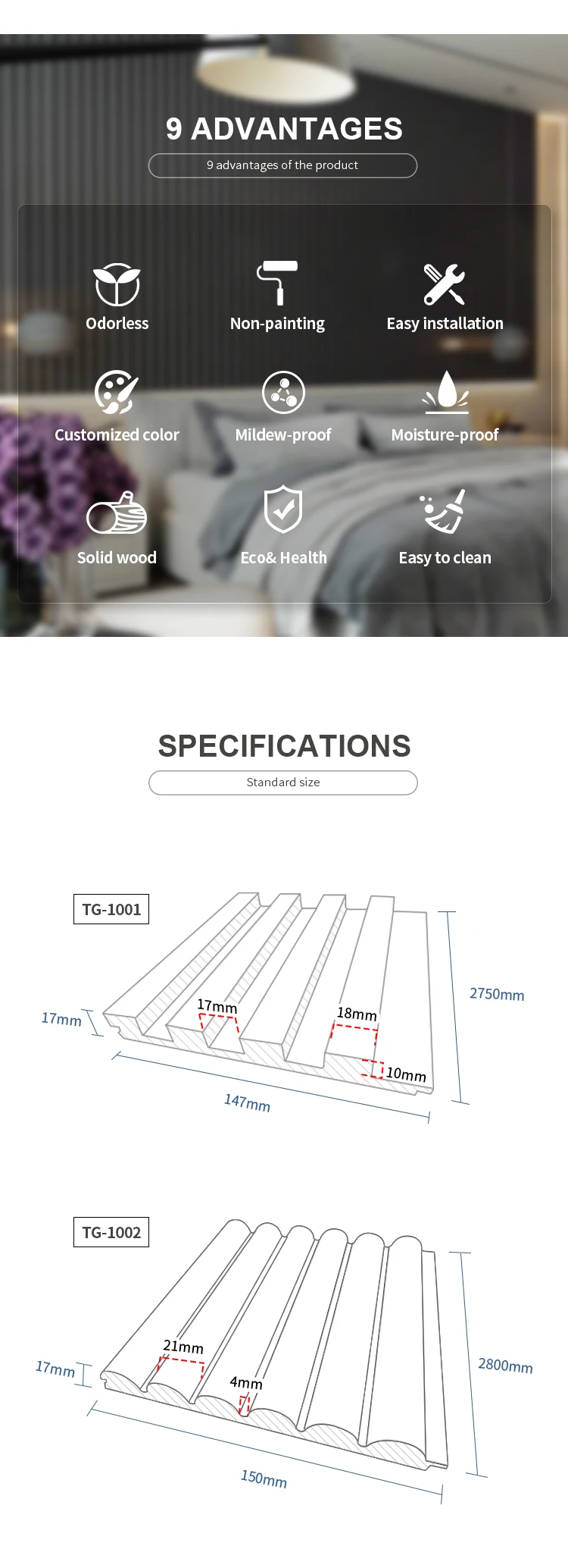 Tiange Wood Veneer Covered Mdf Wall Slat Wood Cladding Wooden Slat ...