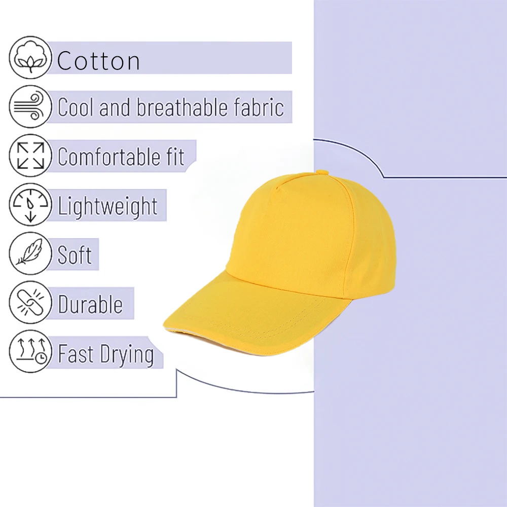 Custom Embroidery Printed Logo Baseball Caps - Sporty & Stylish