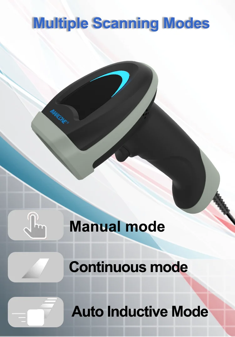 Imarcone 2d Wired Barcode Scanner Handheld Scanner 2d Windows For Store ...