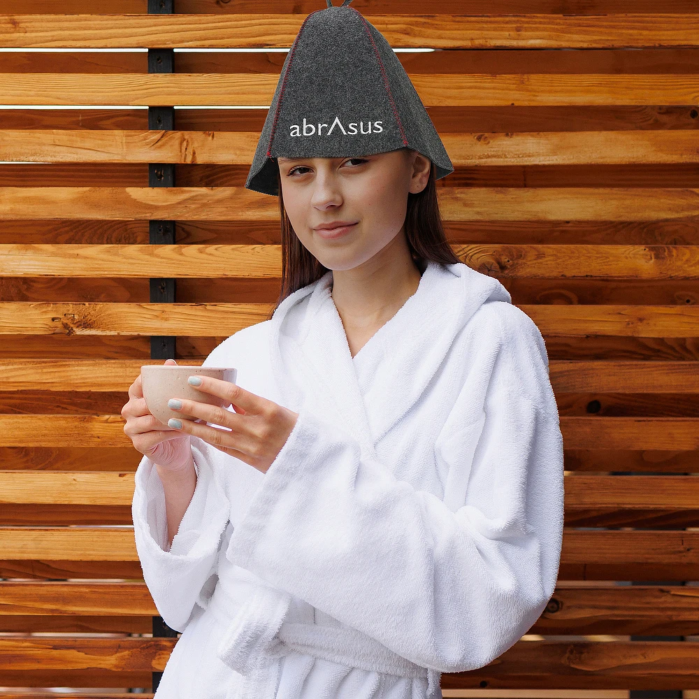 Wholesale BSCI OEM Sauna Hat Big Wool Felt Wool Sauna Bucket Hat ...