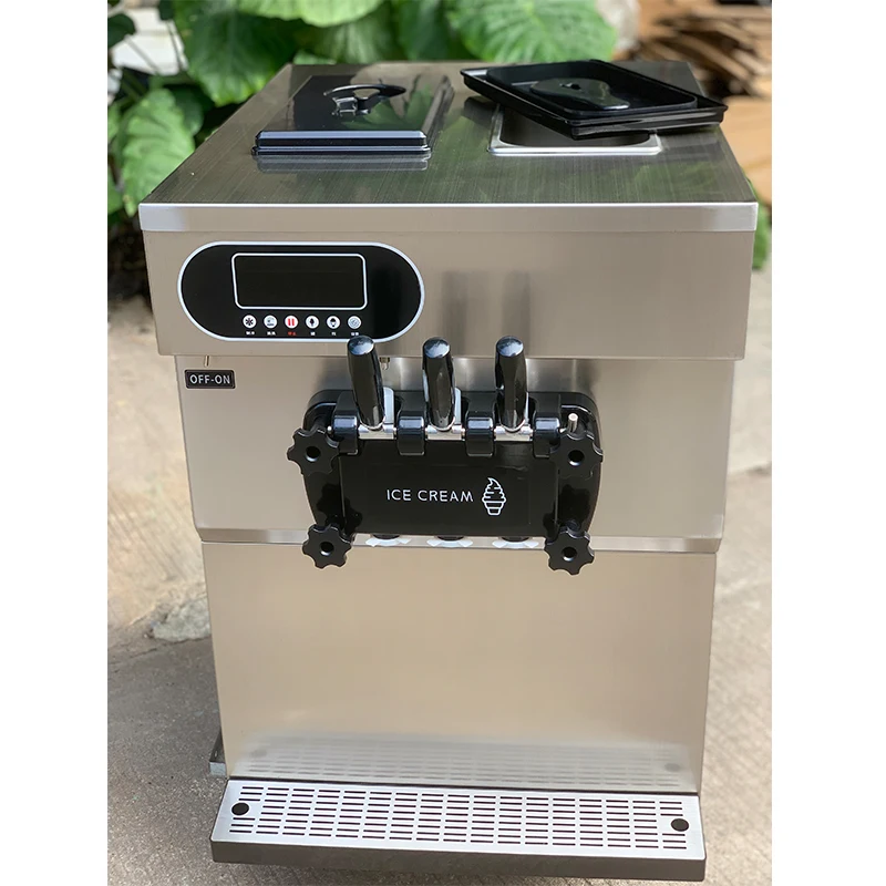 Upgrade Commercial Ice Cream Making Machine Automatic Soft Serve Three ...
