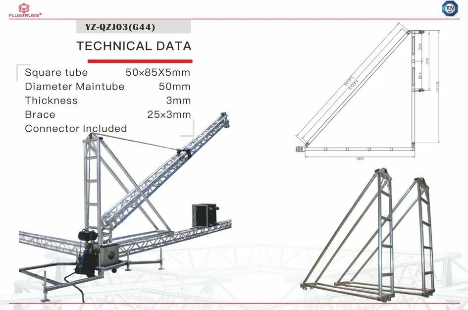 PLUSTRUSS Ground Support - Stage Lift Systems & Truss Lifting
