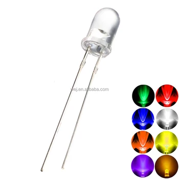 Custom Led Diode 5mm 3mm Through Hole White Red Green Blue Yellow Amber ...