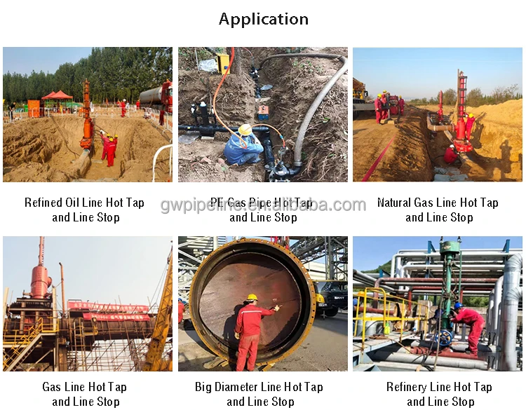 Gw Supply Pipeline Hot Tap And Line Stop Service For Power Plant - Buy ...