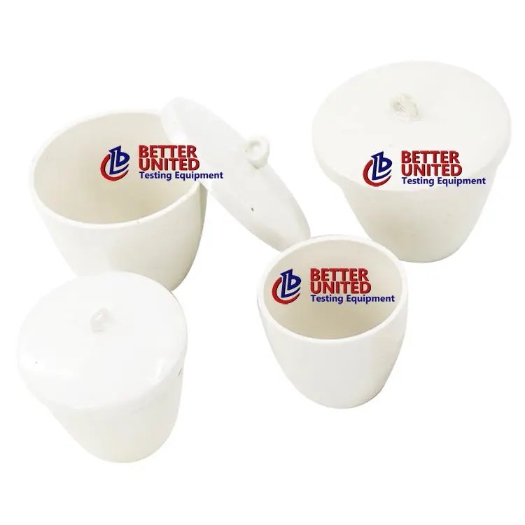 Porcelain Crucibles Lab Economical Glazed Ceramic/porcelain Crucibles With Glazing Lids - Buy ...
