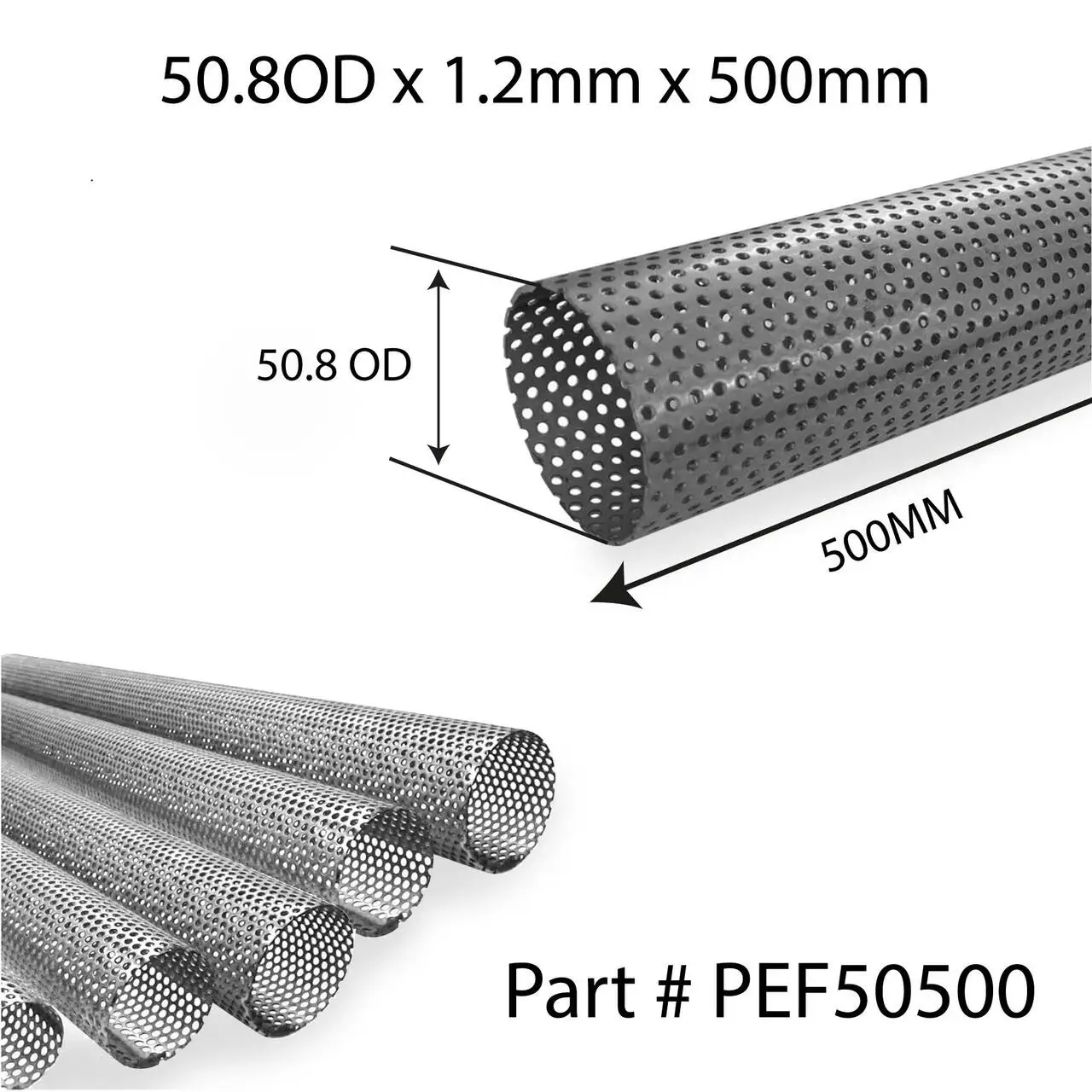 Stainless Steel 50mm Perforated Pipe for Drainage
