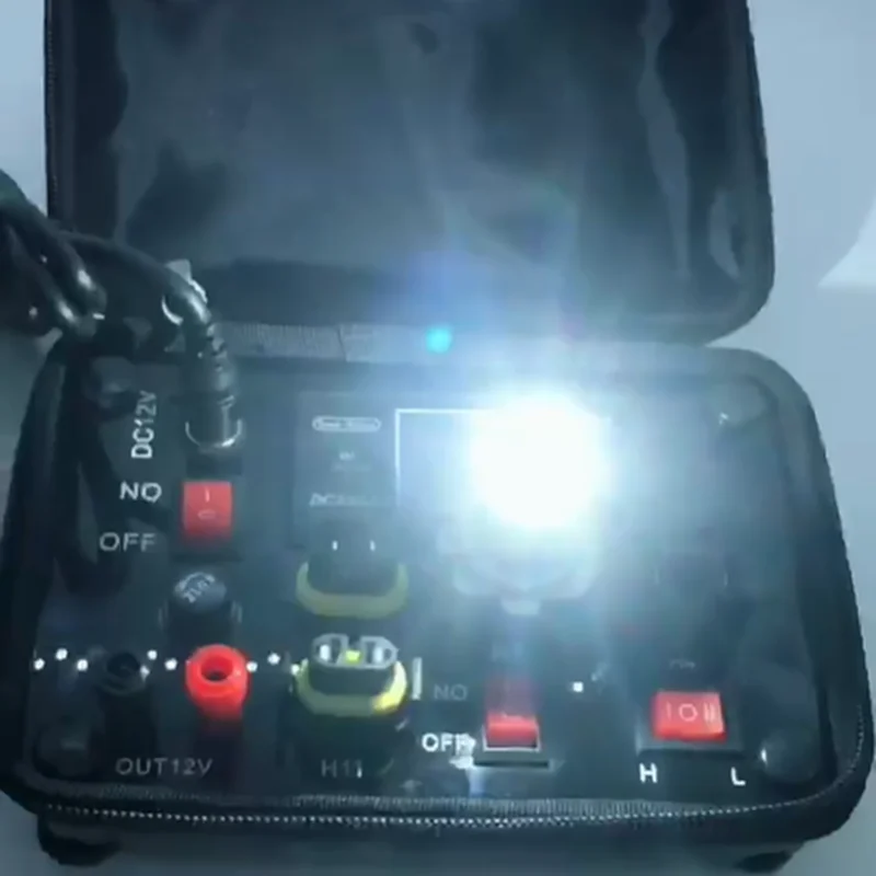 12V LED Bulbs Test Board - Mini Size LED Headlight Testing Box
