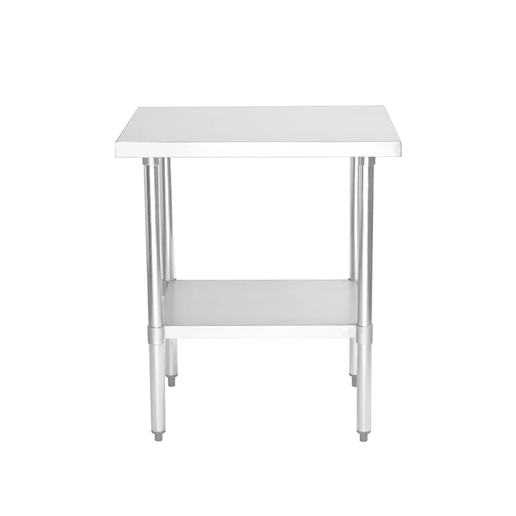 Stainless Steel Commercial Round Tubular Tpye Work Table With Without ...