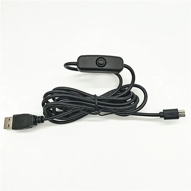 USB 2.0 to Micro Usb USB Power Cable with 501 Push-button Switch ON/OFF ...
