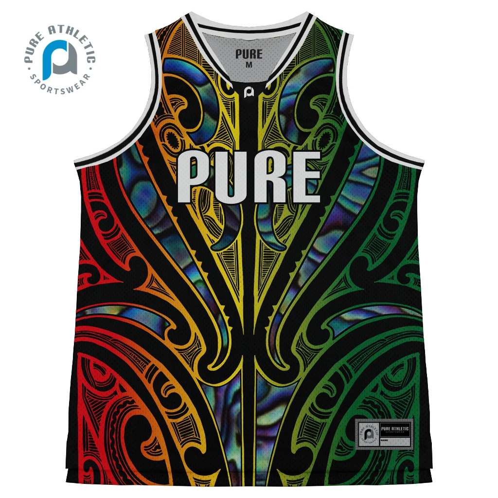 Pure 2024 Custom Mesh Indigenous Polynesian Sublimation Breathable ...