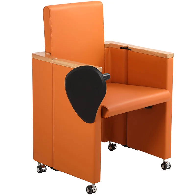 Foldable School Training Chair Leather High End Lecture Hall Seating ...