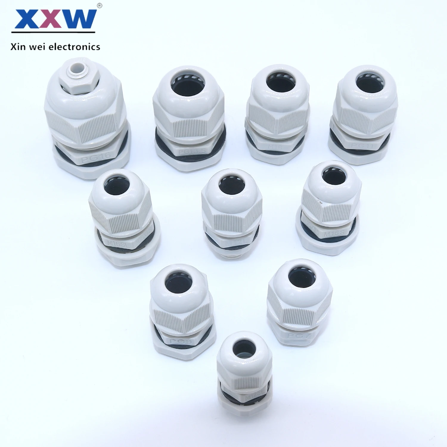 Hot Sale Low Price Electrical Cable Gland Pg/m Long Thread Nylon Cable ...