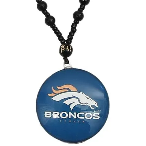 Teams 32 Nfl Football Necklaces Glass Pendant Bead Chain Sweater Chain ...