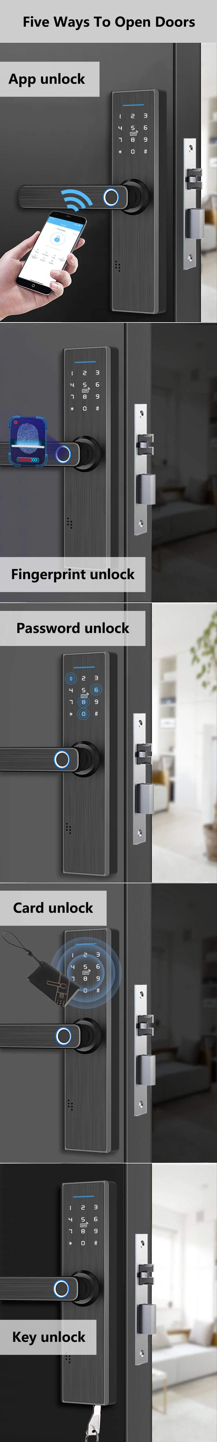 Eseye 2024 Smart Door Lock - Keyless Fingerprint Security