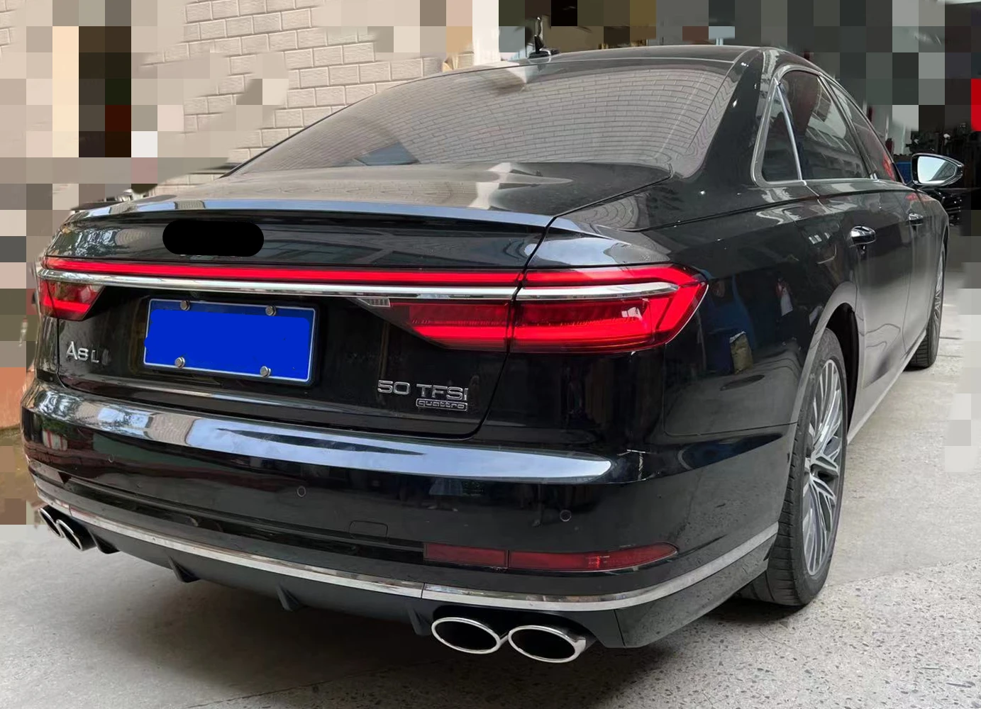A8d5 Rear Diffuser For Audi S8 A8 Diffuser High Quality Material 2018 ...