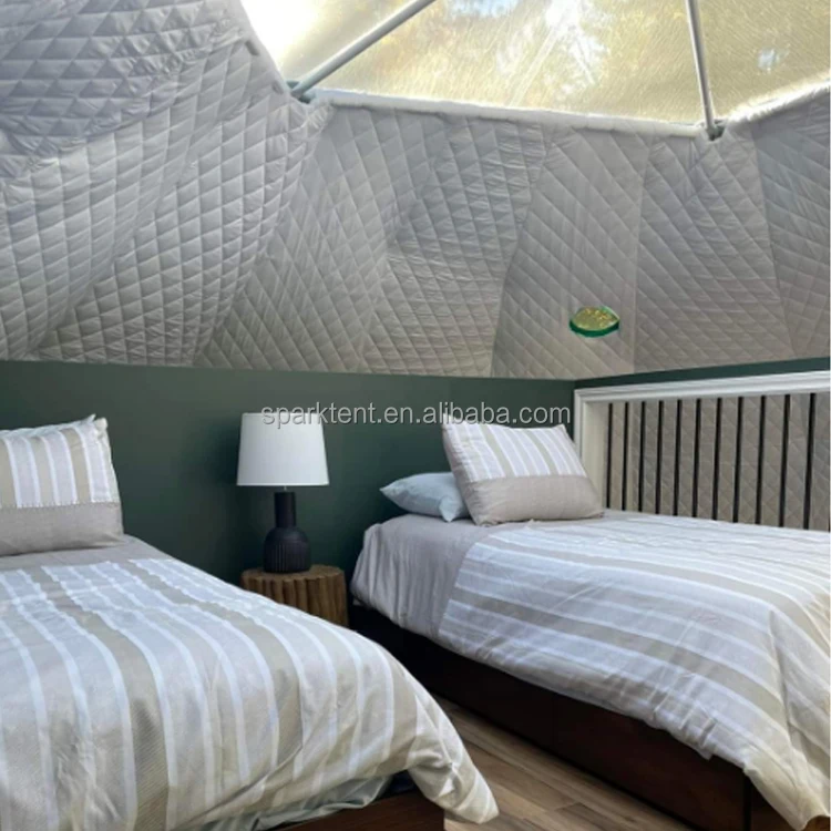 Customized Glamping PVC Canvas Dome House - 20ft Igloo Tent