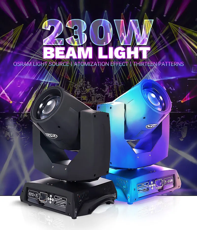 Vorlane DJ Disco Club Lighting - RGB LED DMX Beam Projector