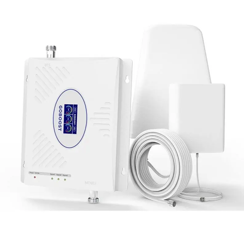 Tri Band Signal Booster Kit 2g 3g 850 Gsm 900 Cell Phone Repeater 4g ...