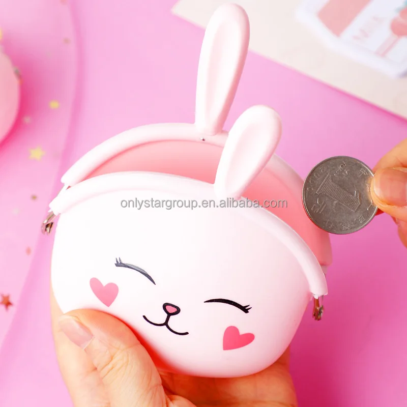 Cartoon Animal Silicone Coin Wallets Purse Cute Small Change Purse For ...