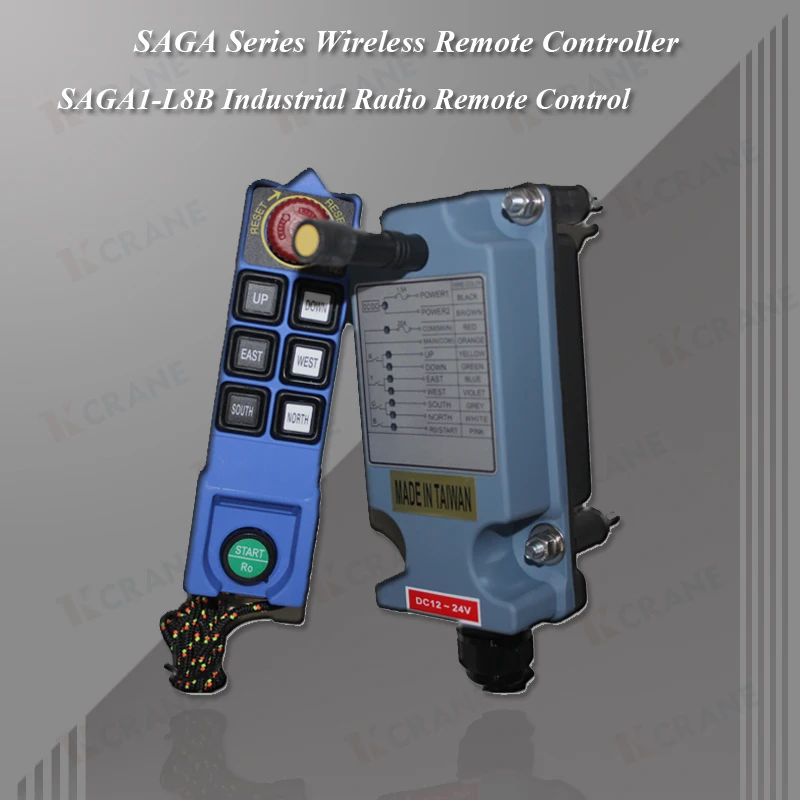 SAGA 24V DC Crane Radio Remote Control - Durable & Versatile