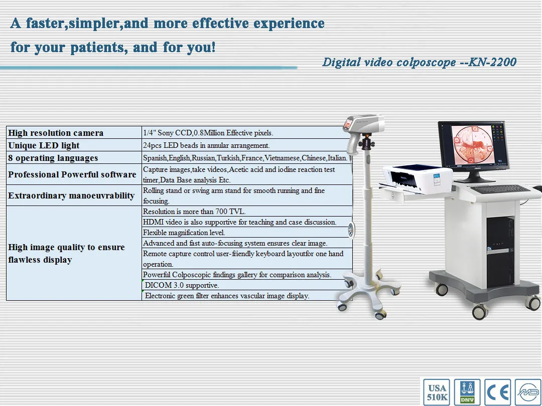 Kernel KN-2200 Colposcope - Portable Digital Diagnostic Tool
