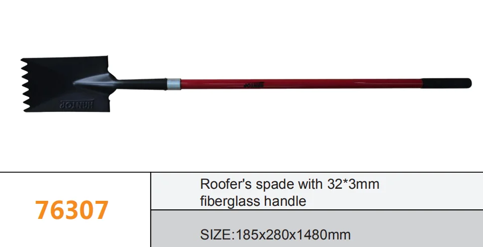 76307 Hantop Roofer's Spade With 32*3mm Fiberglass Handle or Wooden ...