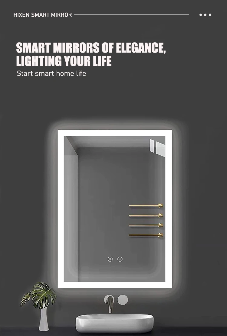 Luxury Bathroom Led Mirror Bathroom Mirror With Led Lights And Smart ...