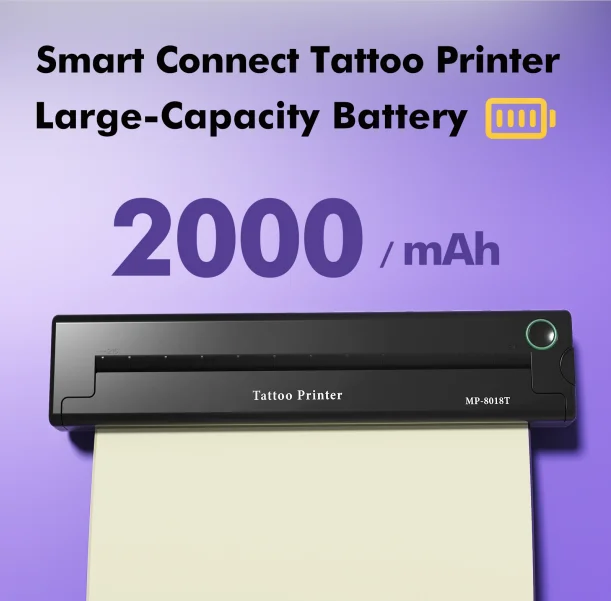 Luck Jingle Wireless Inkless Mini Portable Tattoo Printer Bt Thermal ...