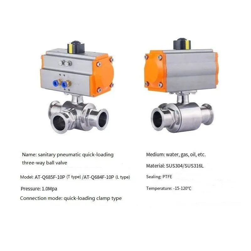 Quick-loading 3 Way Ball Valve Stainless Steel 304 316 O.d 51mm ...