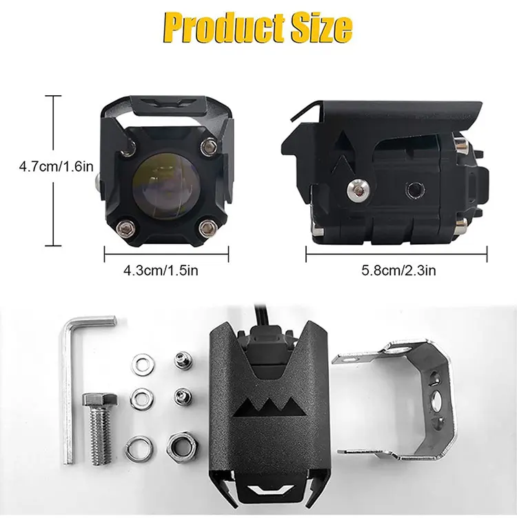 Honchom LED Motorcycle Light - Dual Color & IP68 Waterproof
