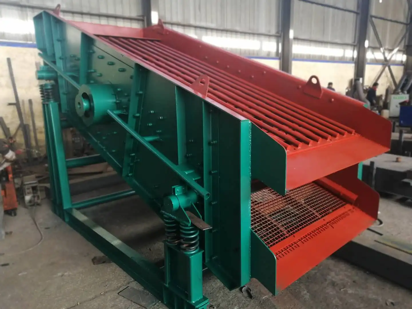 Double Vibration Source Screen Dewatering Vibrating Sieve Screen ...