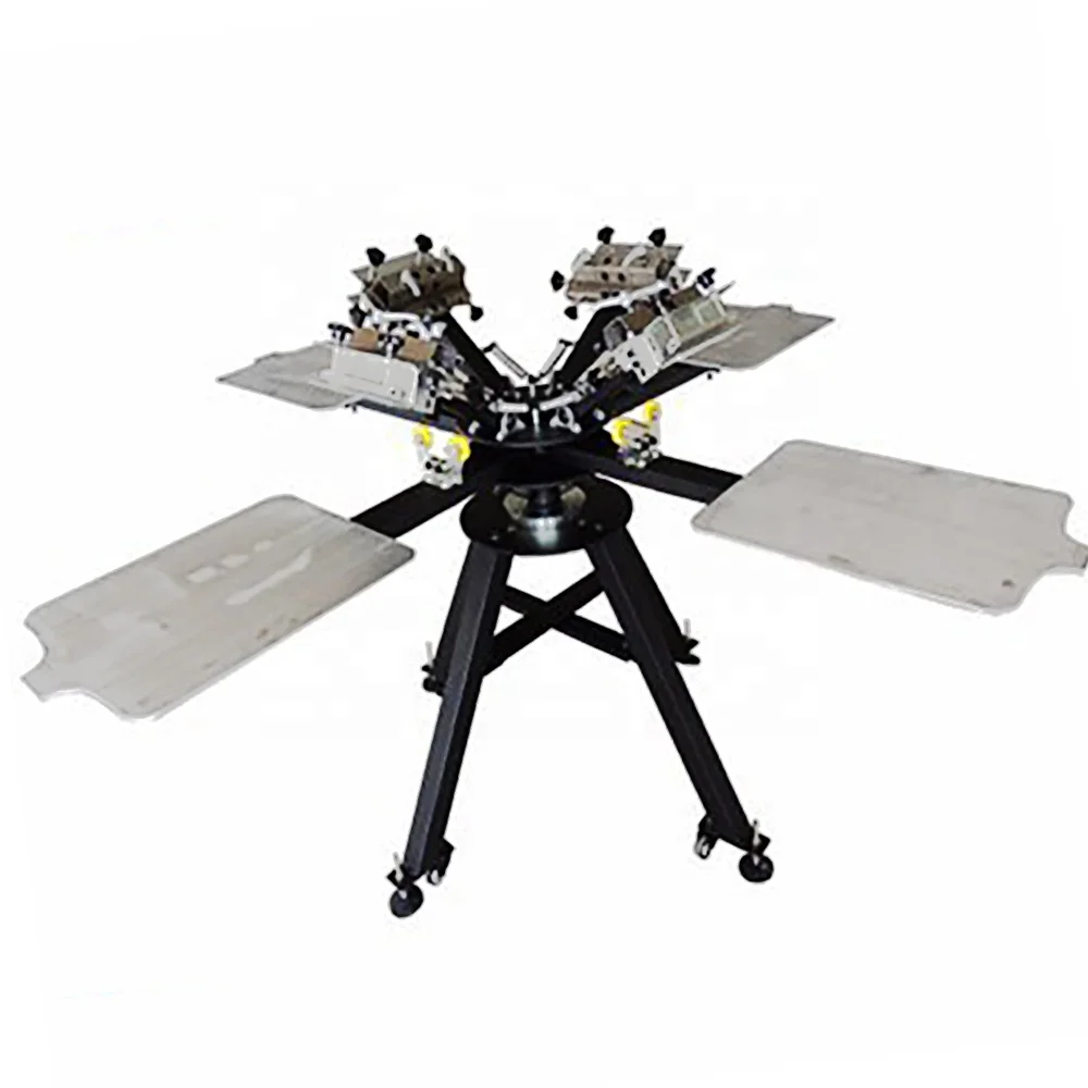 4 Color 4 Station Screen Printer - Easy to Operate