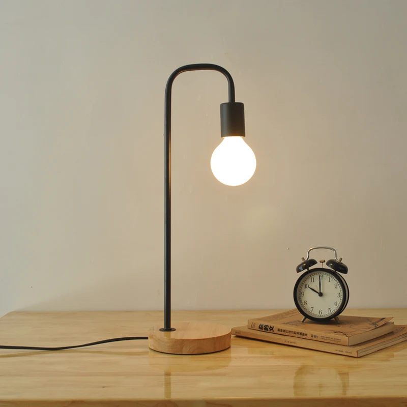 Simple Table Lamp Wood