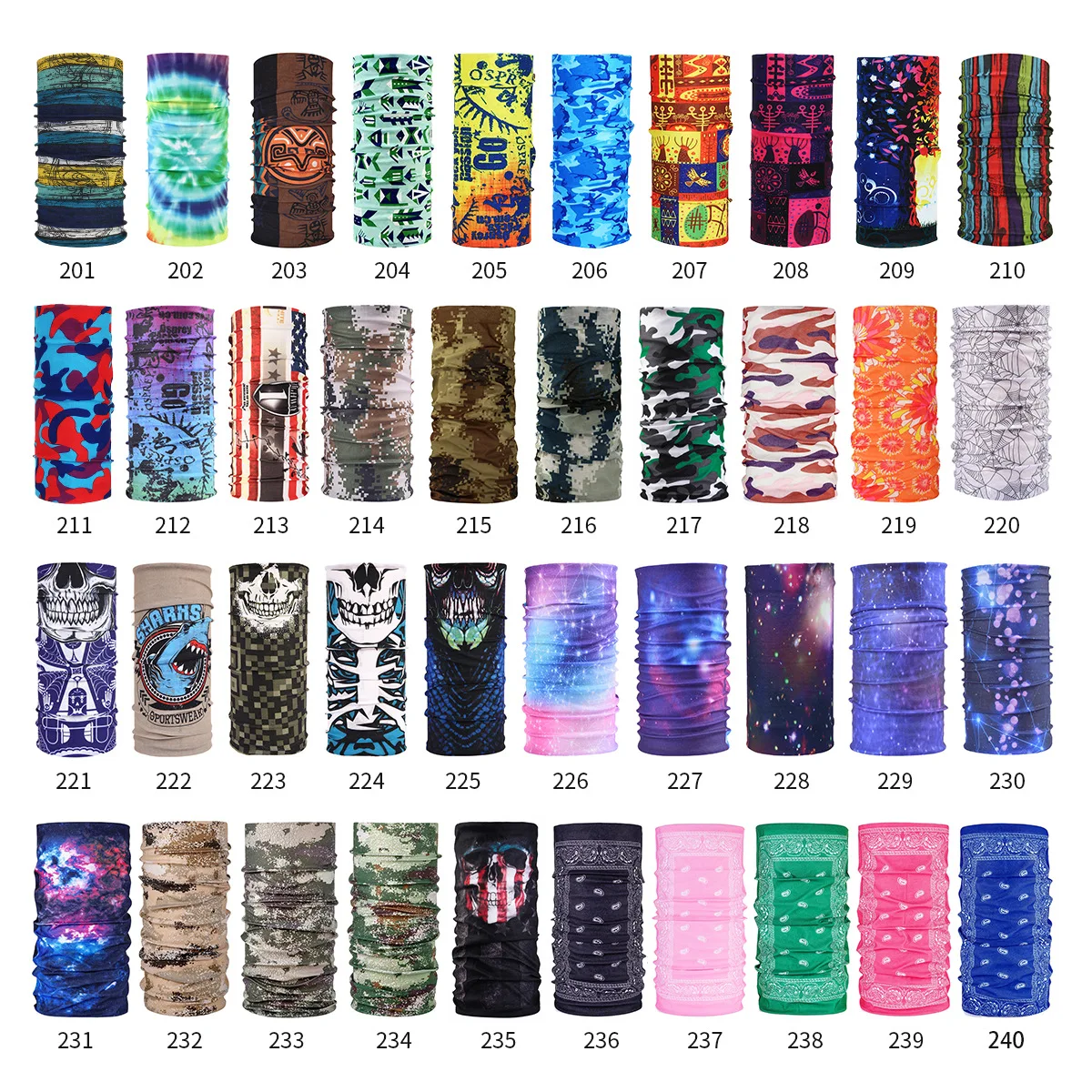 Custom Sublimation Polyester Multifunctional Magic Bandana Headband ...