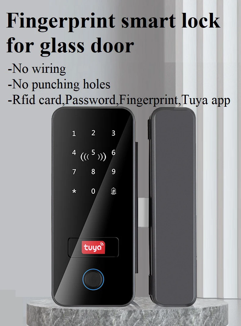 Cheap Rfid Card Keypad Fingerprint Biometric Home Office Smart Glass ...