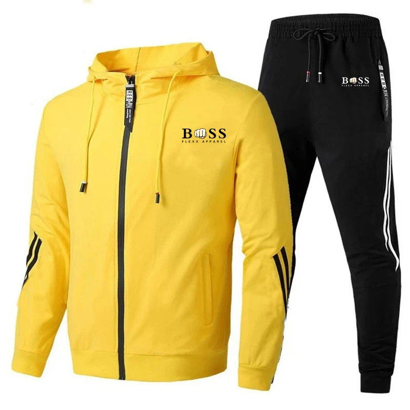 Wholesale Custom Logo Mens Tracksuit Set - Quick Dry & Breathable
