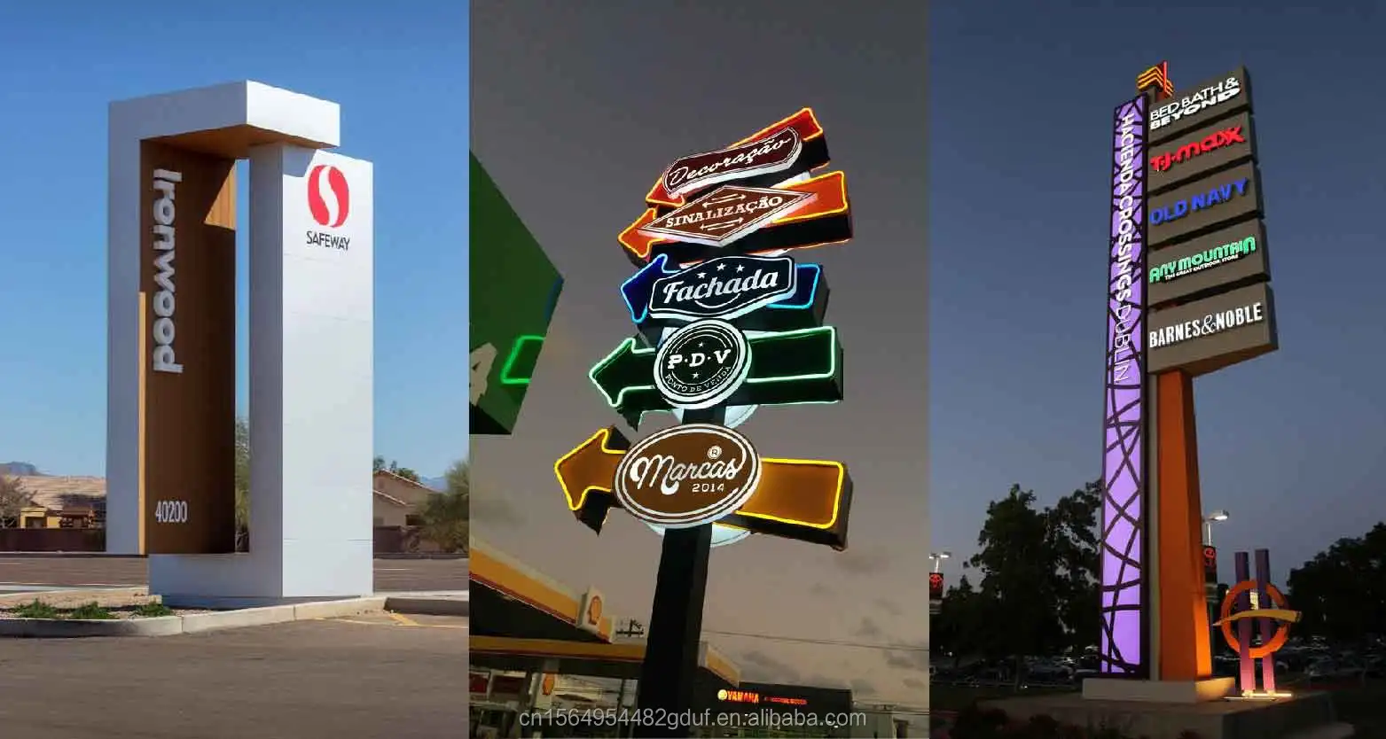 Buoyant Custom Acrylic Pylon Signs Led Strips Neon Light Tube Companies ...