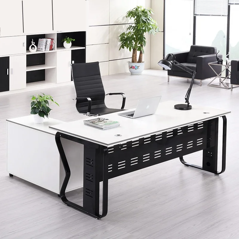 CEO Commercial Furniture - Modern Executive Desk with Cabinet