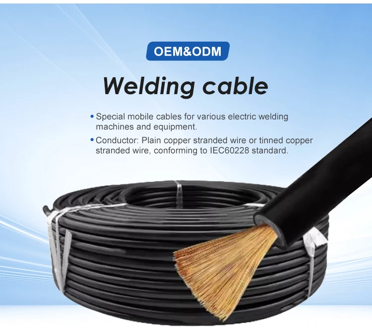 Welding Machine Cable 1/0 2/0 3/0 Gauge Awg Copper Conductor Welding ...