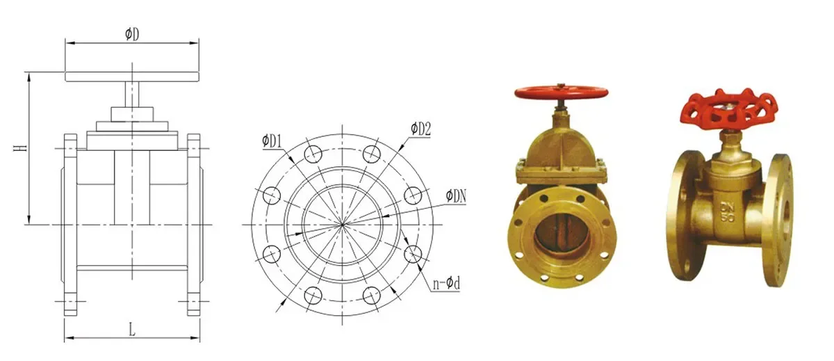 Dn25 Dn50 Dn80 Brass Flange Gate Valve For Transformer - Buy Dn25 Dn50 ...