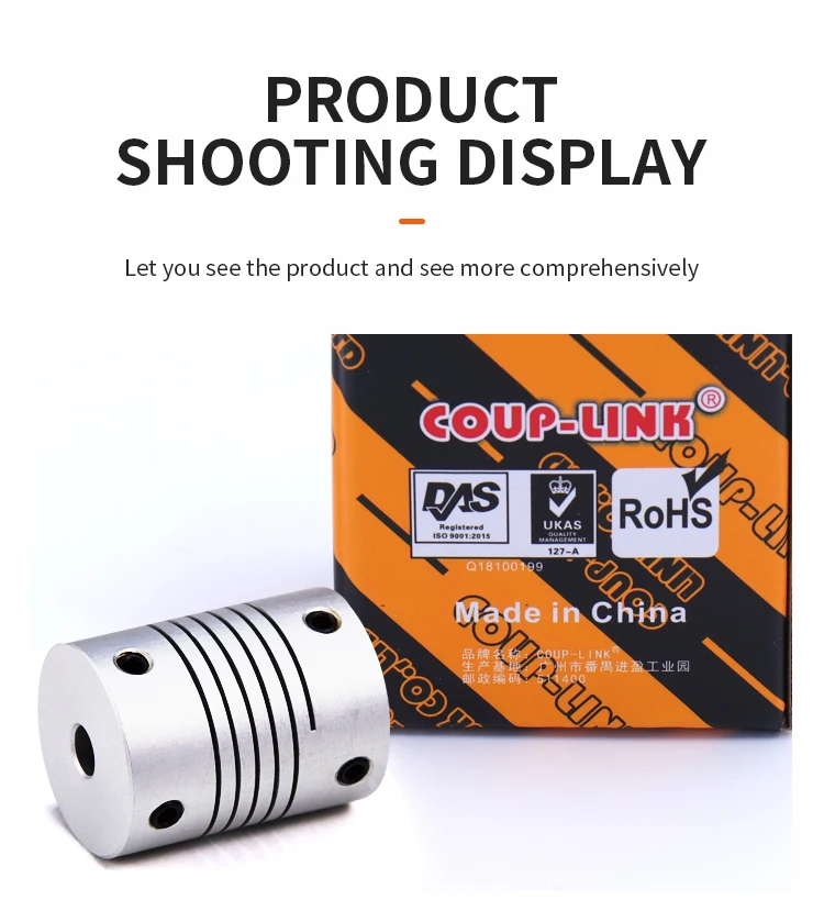 Helical Drive Flexible Coupling For Encoder Shaft Coupling Dimensions ...