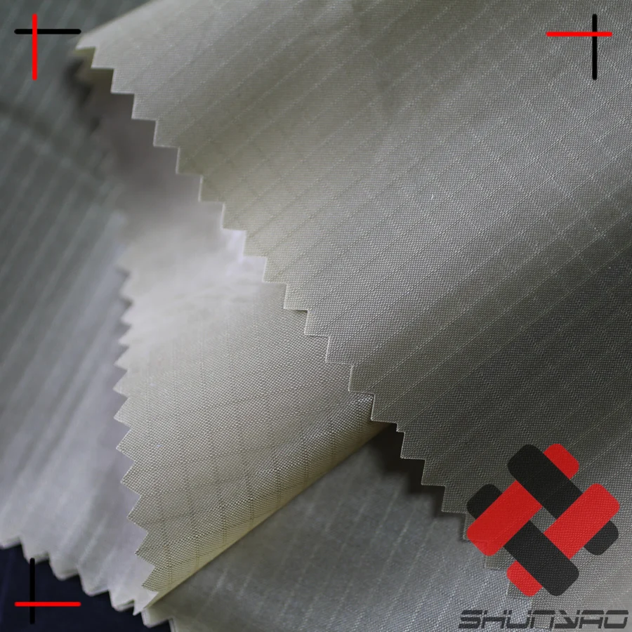 Tear Resistant Silicone Coated 40D Nylon Ripstop Fabric