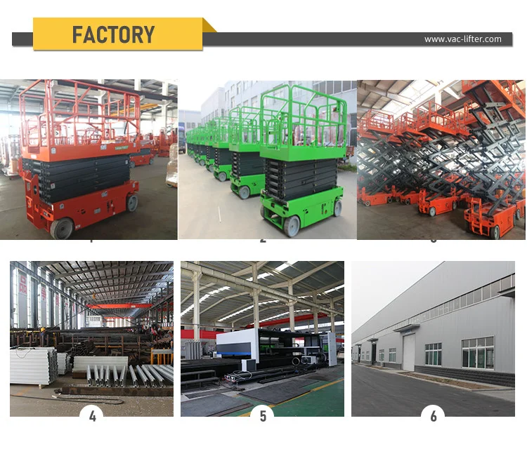 Full Electric Mobile Platform Battery Powered Scissor Lift Hydraulic ...