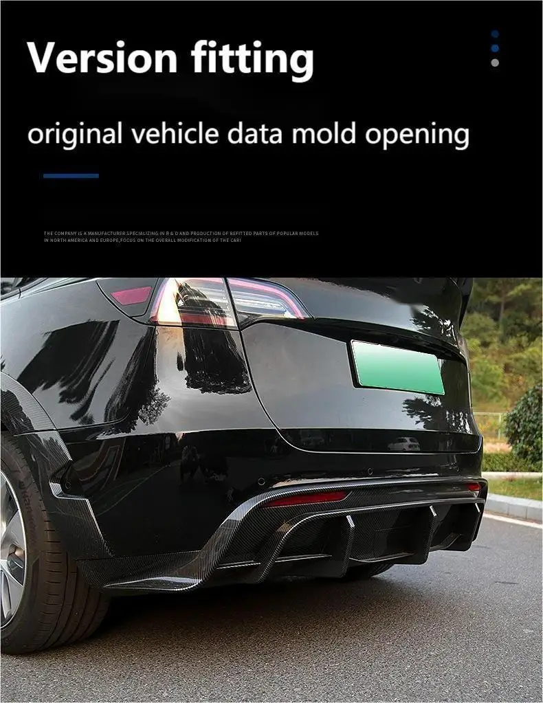 Auto Parts Bumpers Diffuser Rear Bumper Spoiler for Tesla Model Y