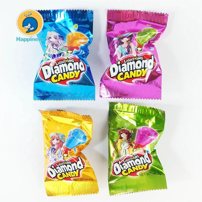 Wholesale Ring Toy Sweets Lighting Diamond Ring Pop Candy