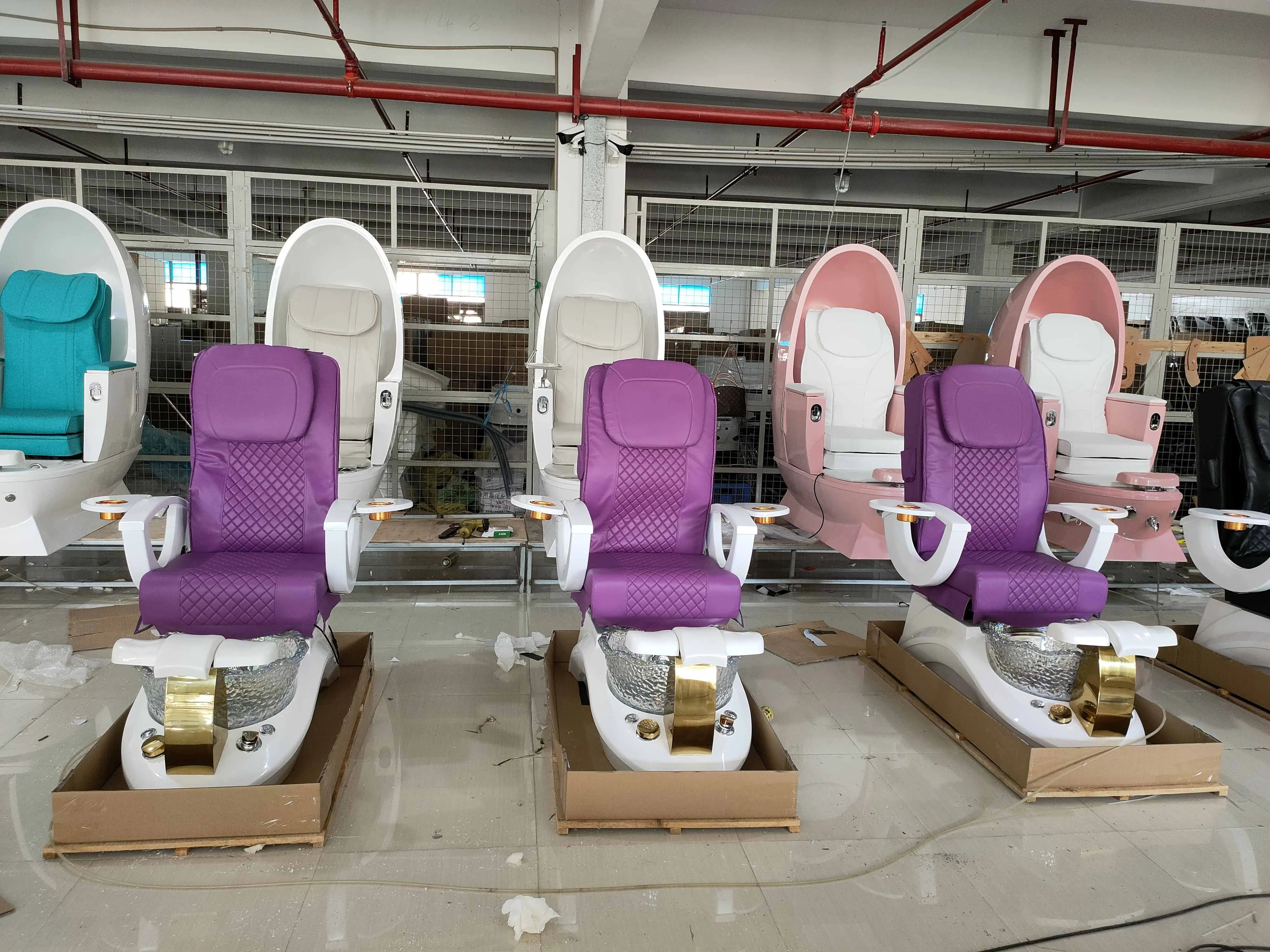 2024 Luxury Electric Massage Pedicure Chairs for Nail Salons