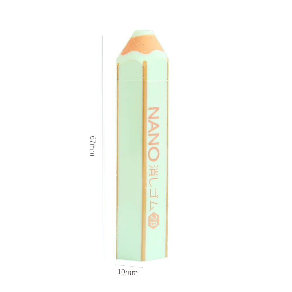 New Simple And Fresh Eraser Creative Hexagon Pencil Shape Student ...