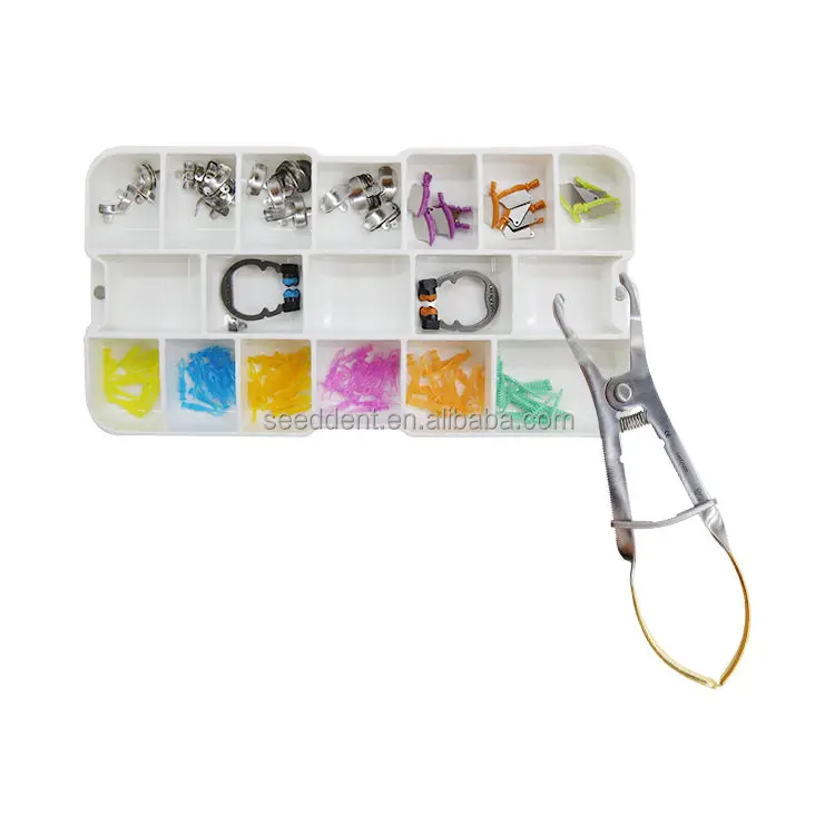 Dental Orthodontic Autoclavable Matrix Bands Kit 168pcs With Forceps ...
